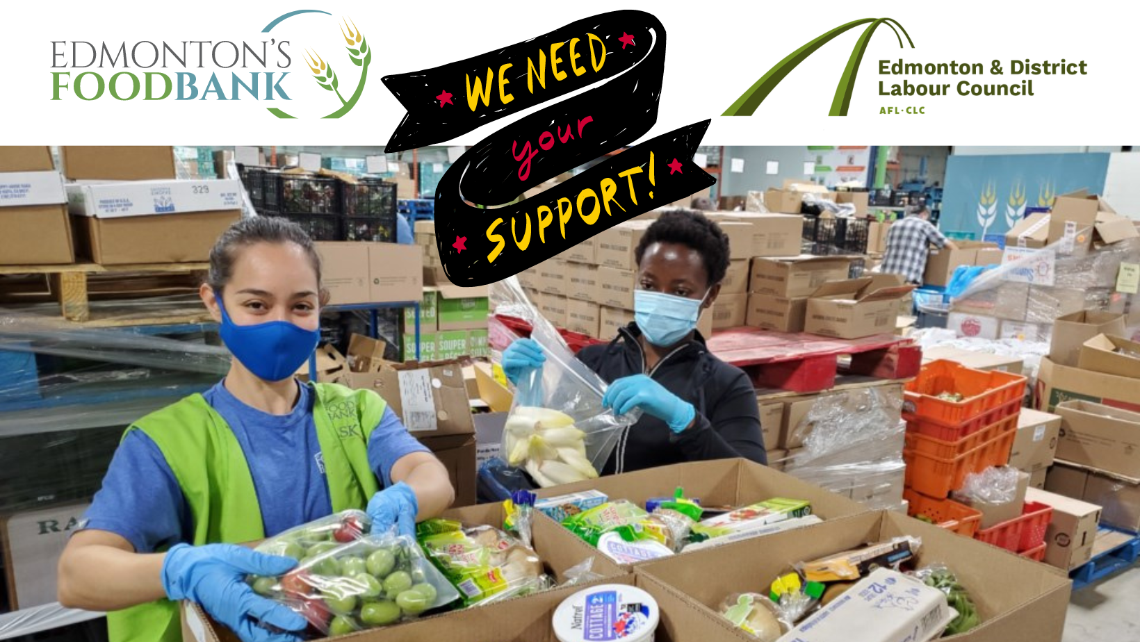Edmonton Food Bank Logo MAKE THE SEASON KIND FOR EDMONTON'S FOOD BANK